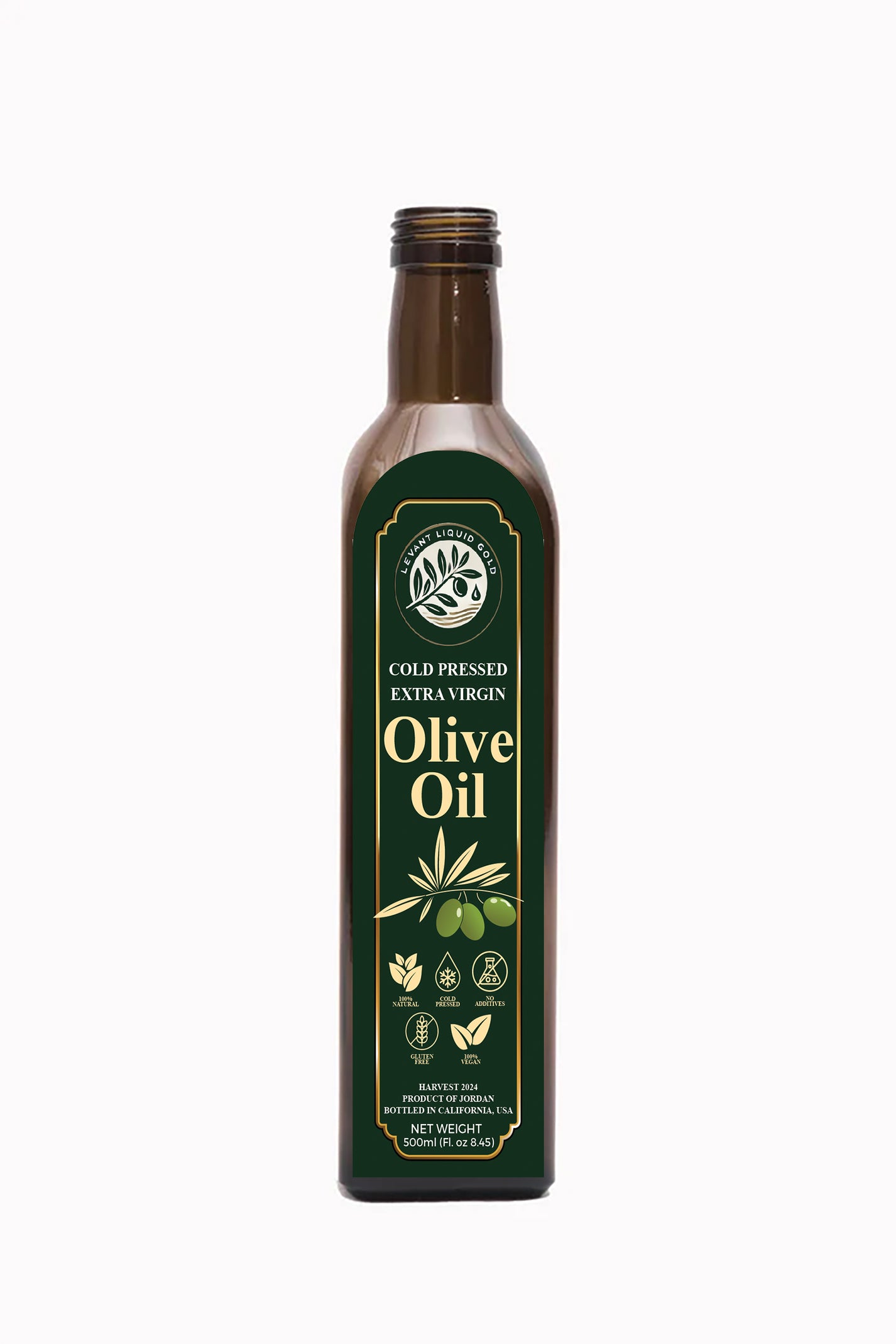 Organic Levantine Extra Virgin Olive Oil 500ml | Premium EVOO – Levant ...